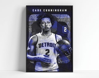 Cade Cunningham Detroit Pistons NBA Basketball Poster - Etsy