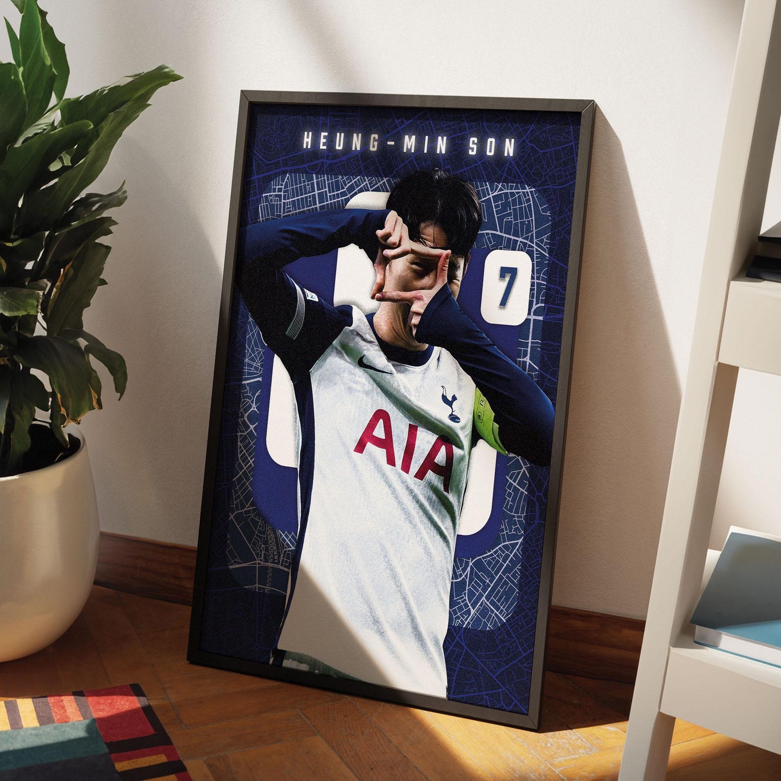Heung-min Son Poster, Tottenham Poster, Heung-min Son Print Art, Soccer ...