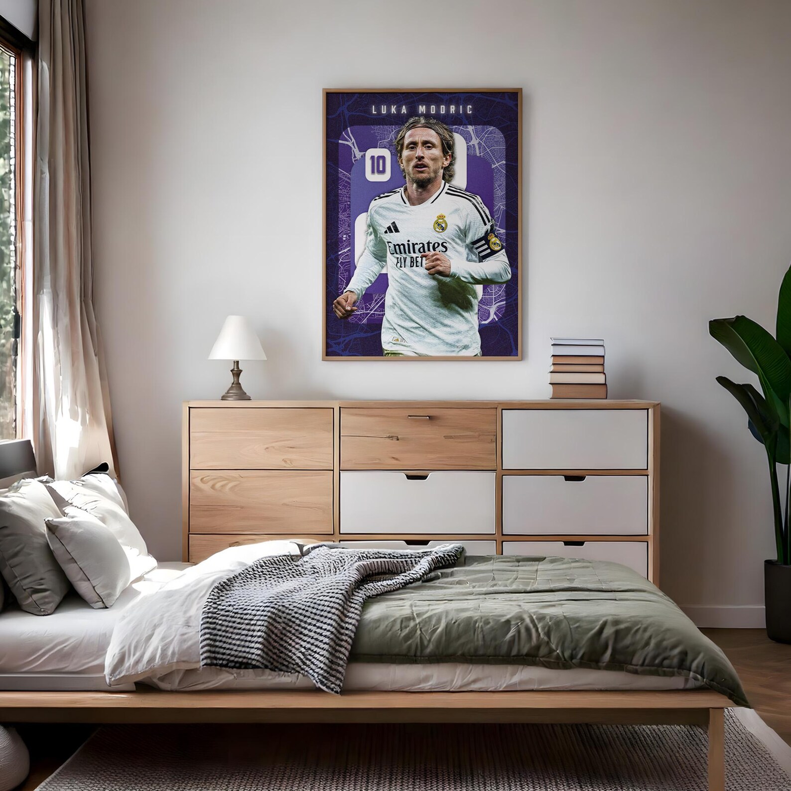 Luka Modric Poster, Real Madrid Poster, Luka Modric Print Art, Football ...