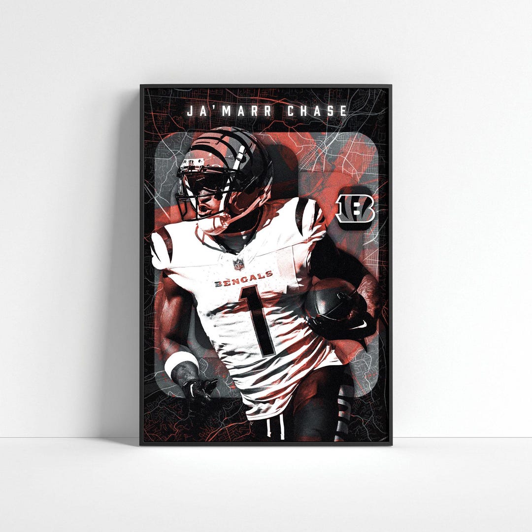 Ja'marr Chase Poster: Bengals Football Art, NFL Gift (digital Download ...