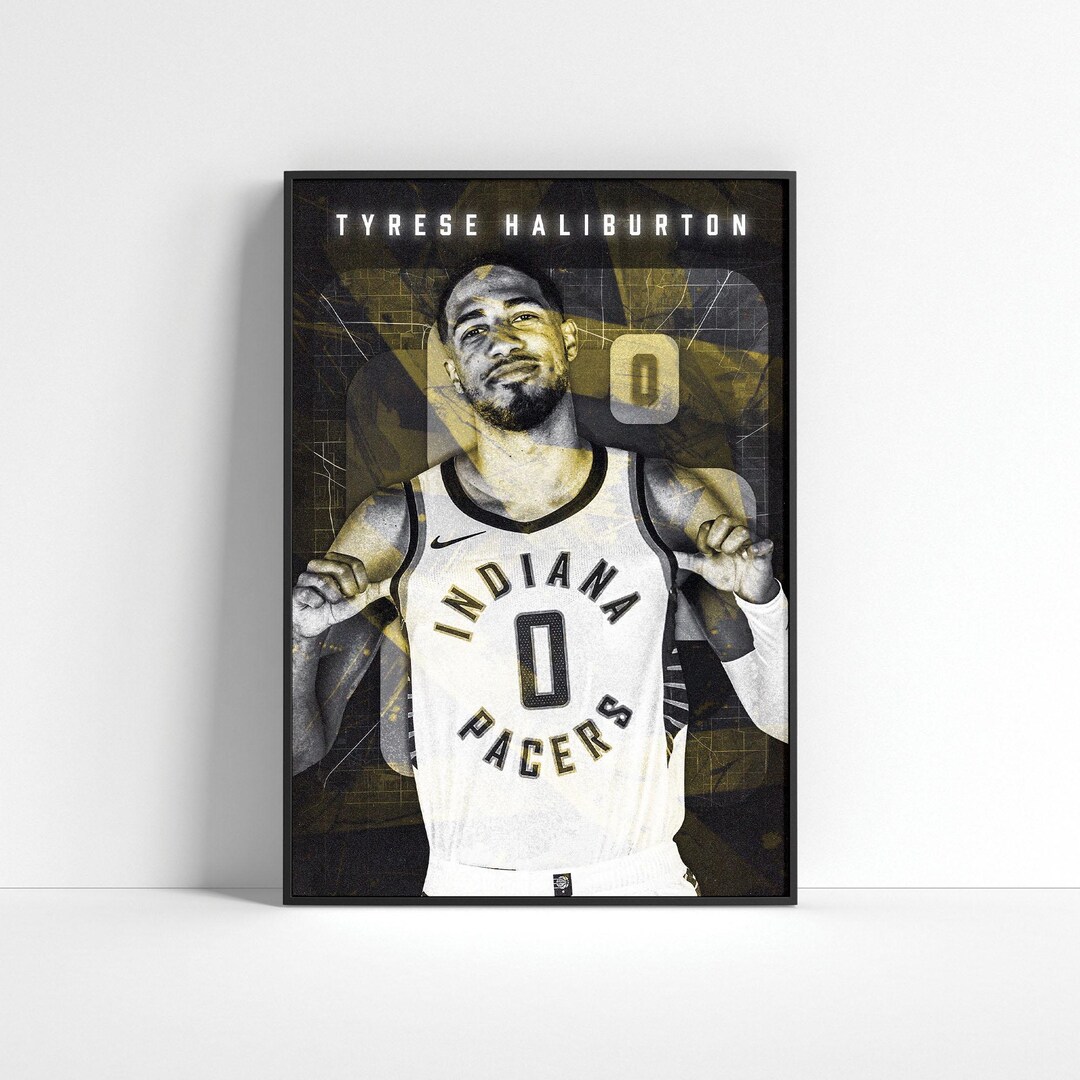 Tyrese Haliburton Poster: Indiana Pacers Basketball Art (digital Print ...