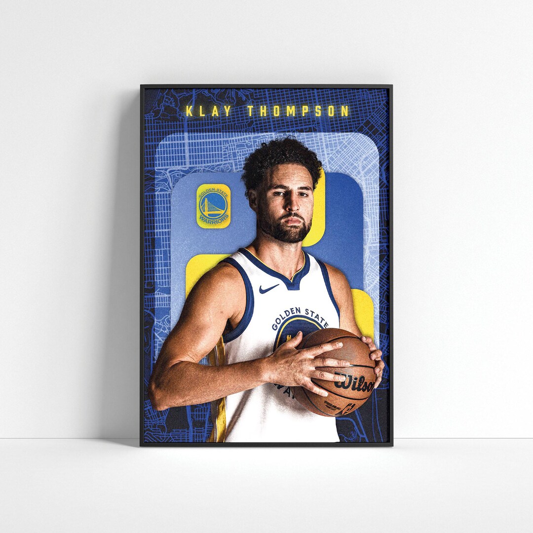 Klay Thompson Poster, Golden State Warriors Poster, Basketball Decor ...