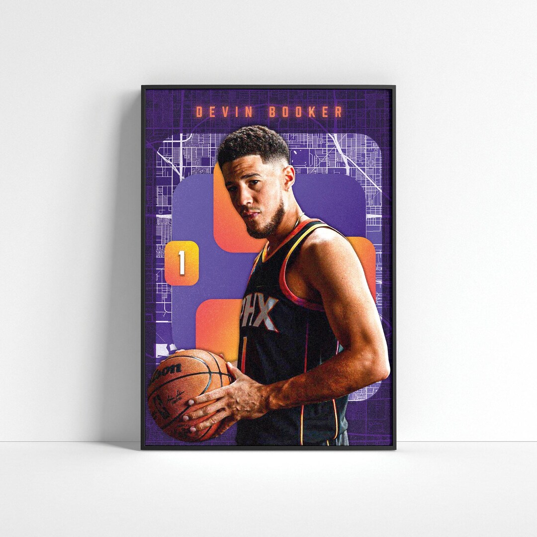 Devin Booker Poster: Phoenix Suns NBA Wall Art (digital Print) - Etsy