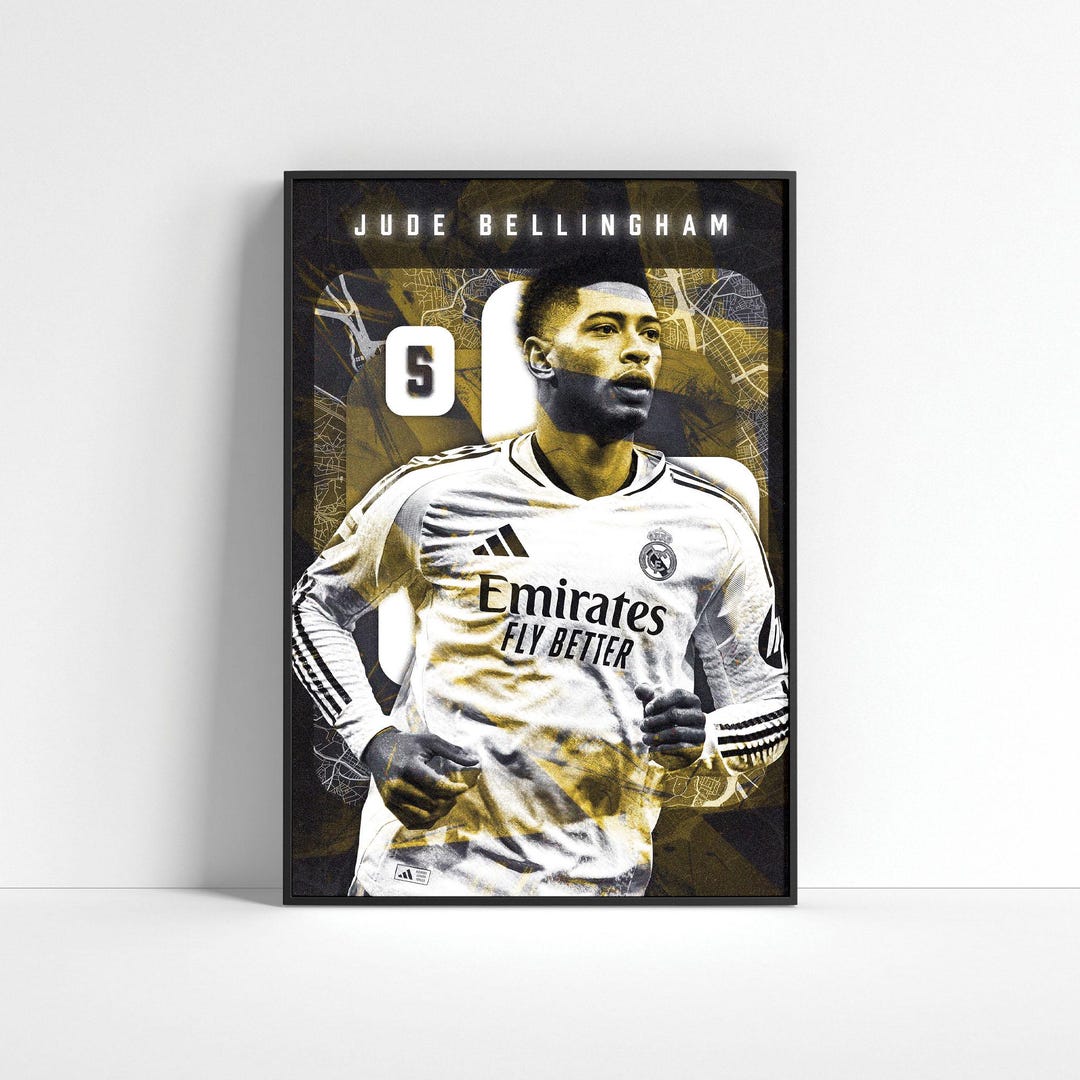 Jude Bellingham Poster, Real Madrid Poster, Jude Bellingham Print Art ...