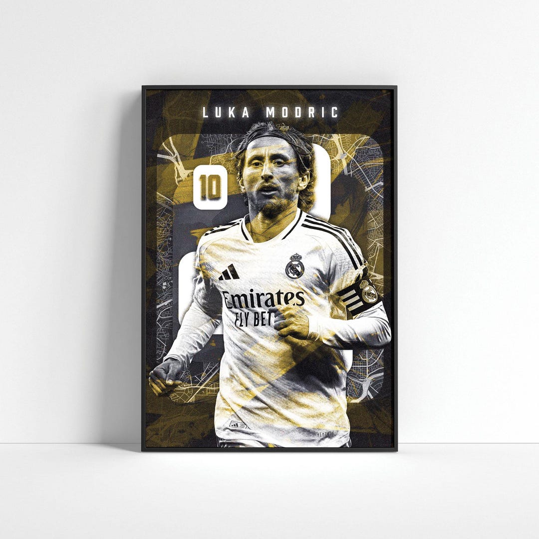 Luka Modric Poster: Real Madrid Dark Edition Print (digital Download ...