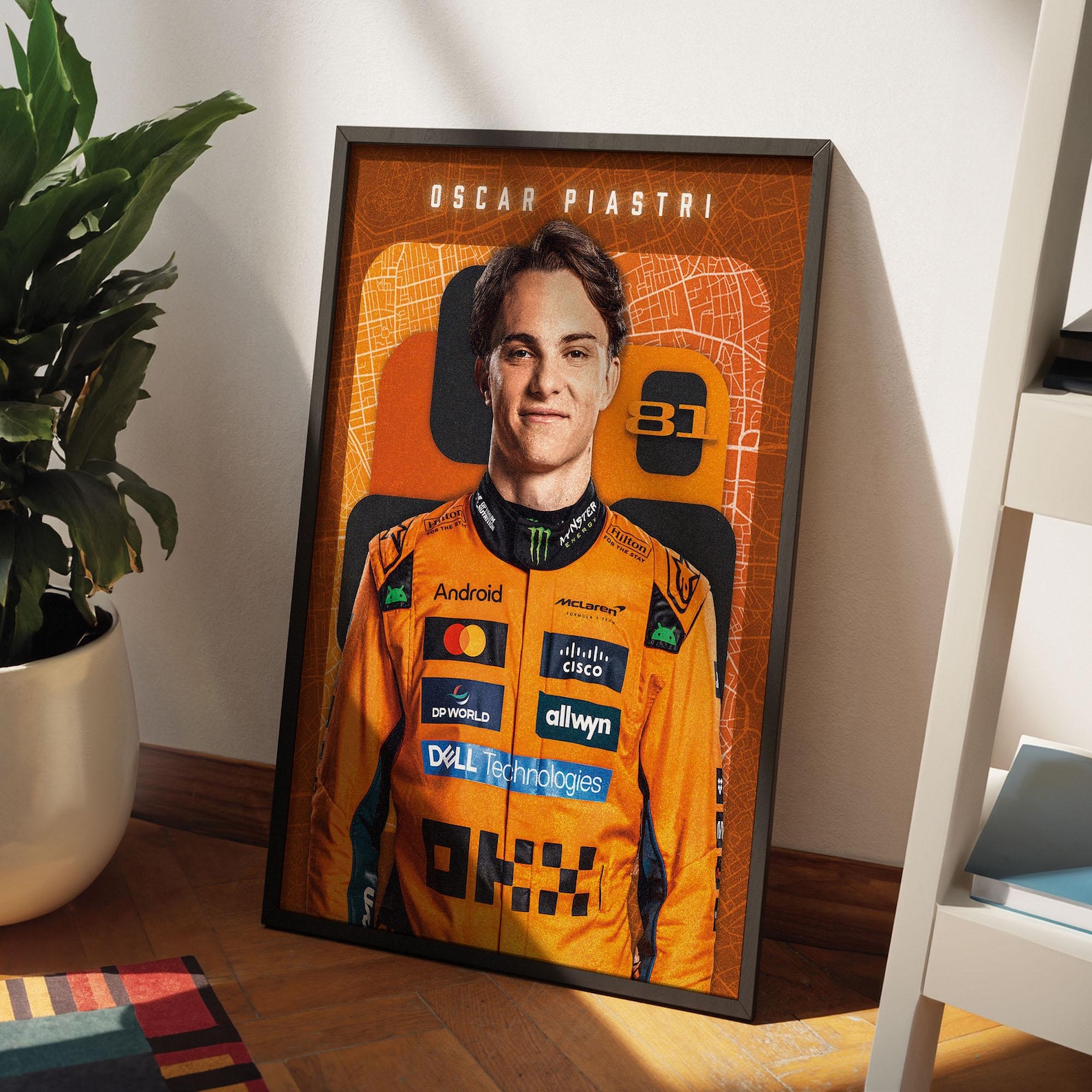 Oscar Piastri Poster, Mclaren F1 Team Poster, Formula 1 Wall Art, Oscar ...