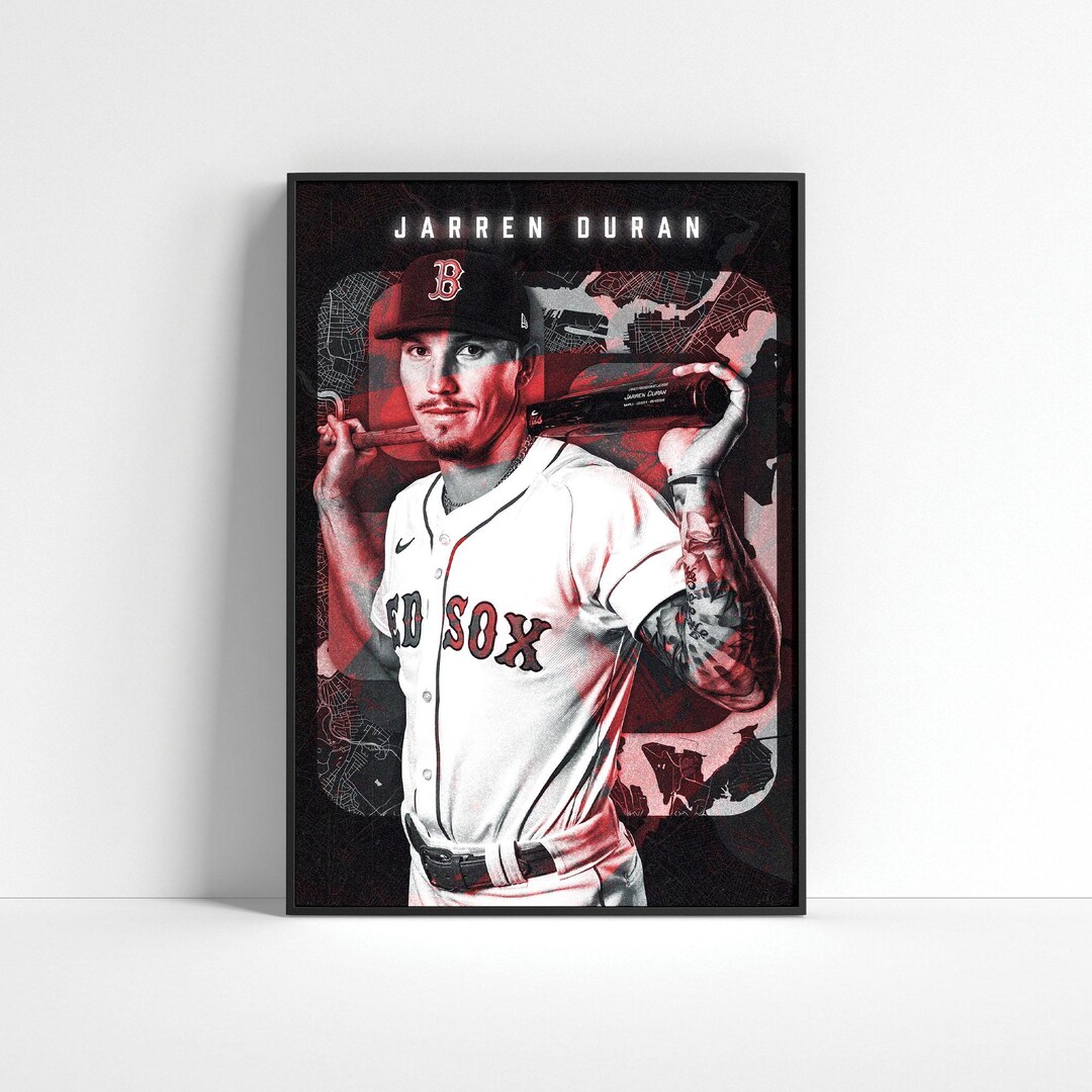 Jarren Duran Poster, Red Sox Baseball Wall Art (digital Download) - Etsy