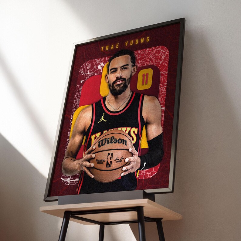 Trae Young Atlanta Hawks Poster: NBA Wall Art (digital Print) - Etsy