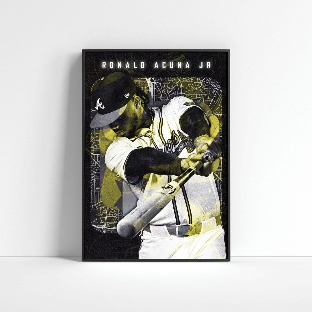 Ronald Acuna Jr Atlanta Braves Poster, Baseball Art (digital Download ...