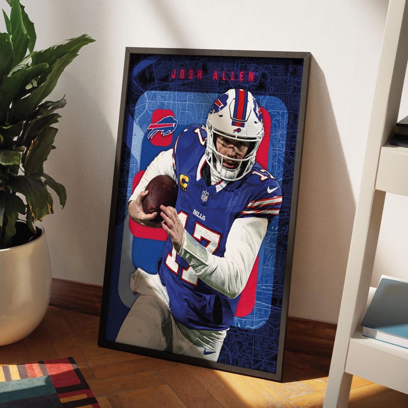 Josh Allen Buffalo Bills Poster: NFL Football Art (digital Download) - Etsy