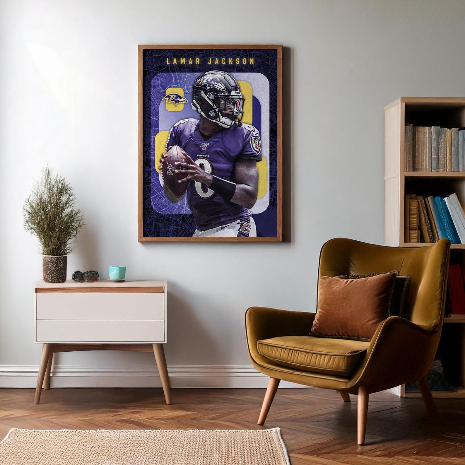 Lamar Jackson Poster: Baltimore Ravens NFL Art (digital Download) - Etsy