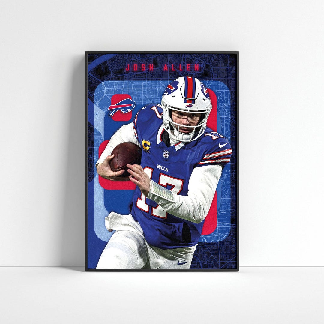 Josh Allen Buffalo Bills Poster: NFL Football Art (digital Download) - Etsy