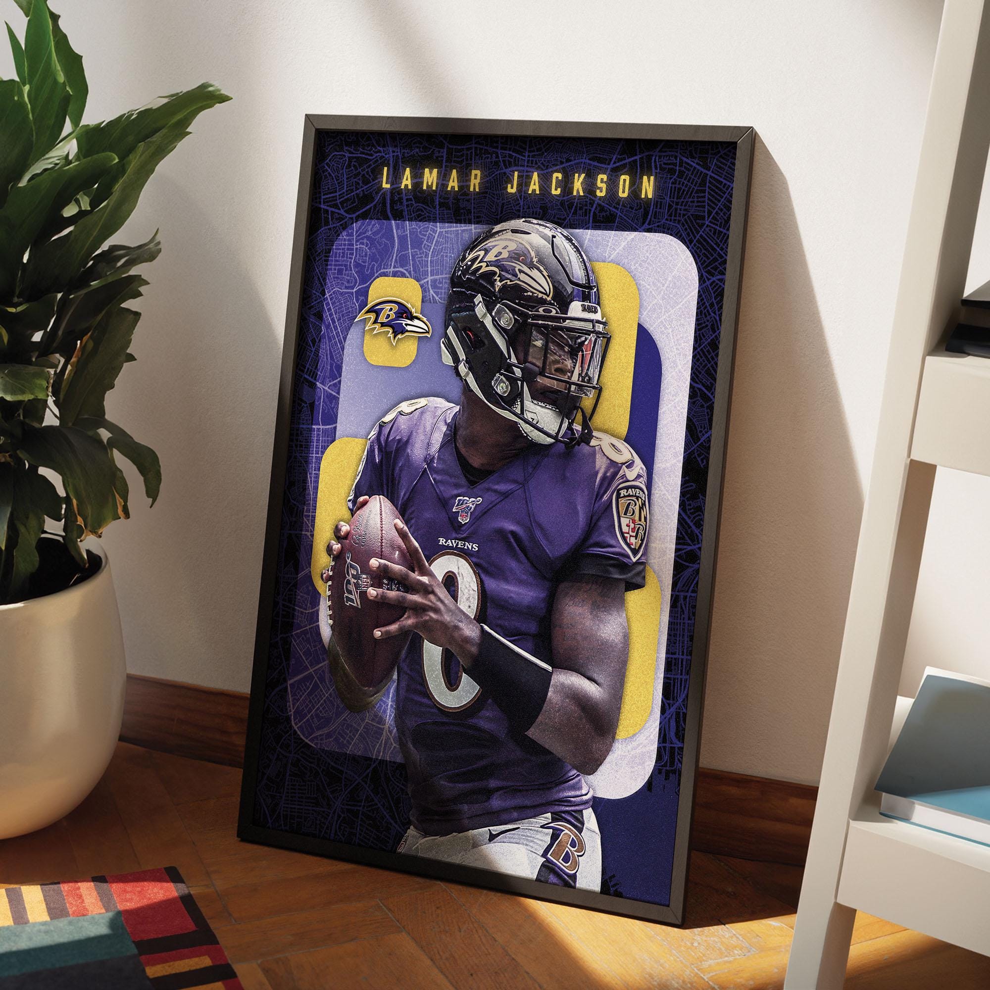 Lamar Jackson Poster: Baltimore Ravens NFL Art (digital Download) - Etsy