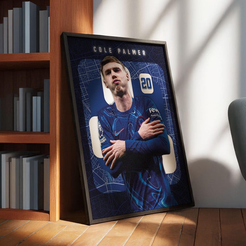 Cole Palmer Chelsea Poster: Football Premier League Art (digital Print ...