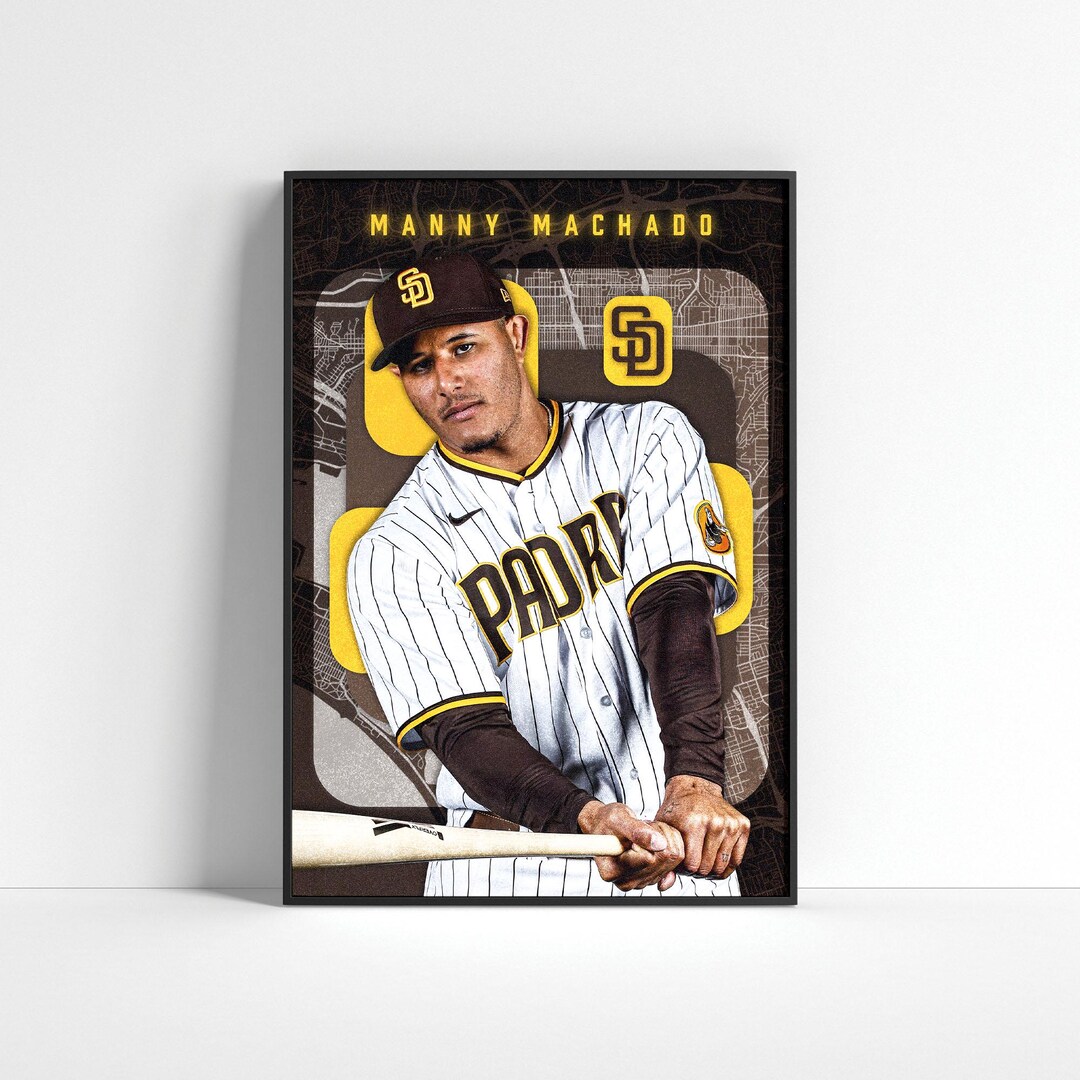 Manny Machado Poster, San Diego Padres Poster, Baseball Prints ...