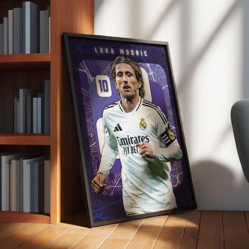 Luka Modric Poster, Real Madrid Poster, Luka Modric Print Art, Football ...