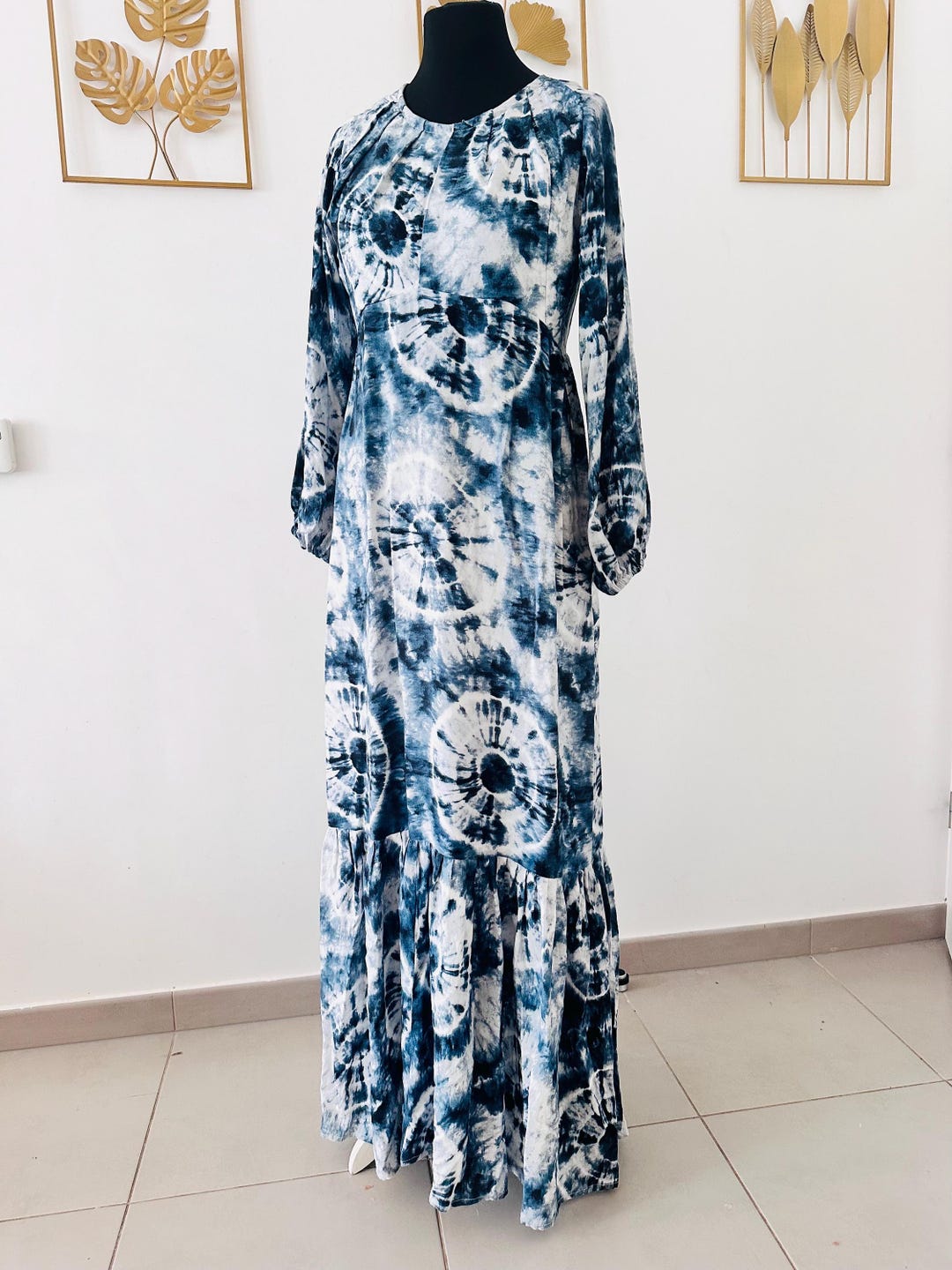 Long Bohemian Dress Pattern - PDF Sewing Pattern - Simple Dress Pattern ...