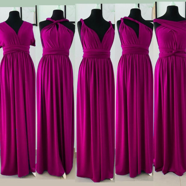Magenta Dress - Etsy