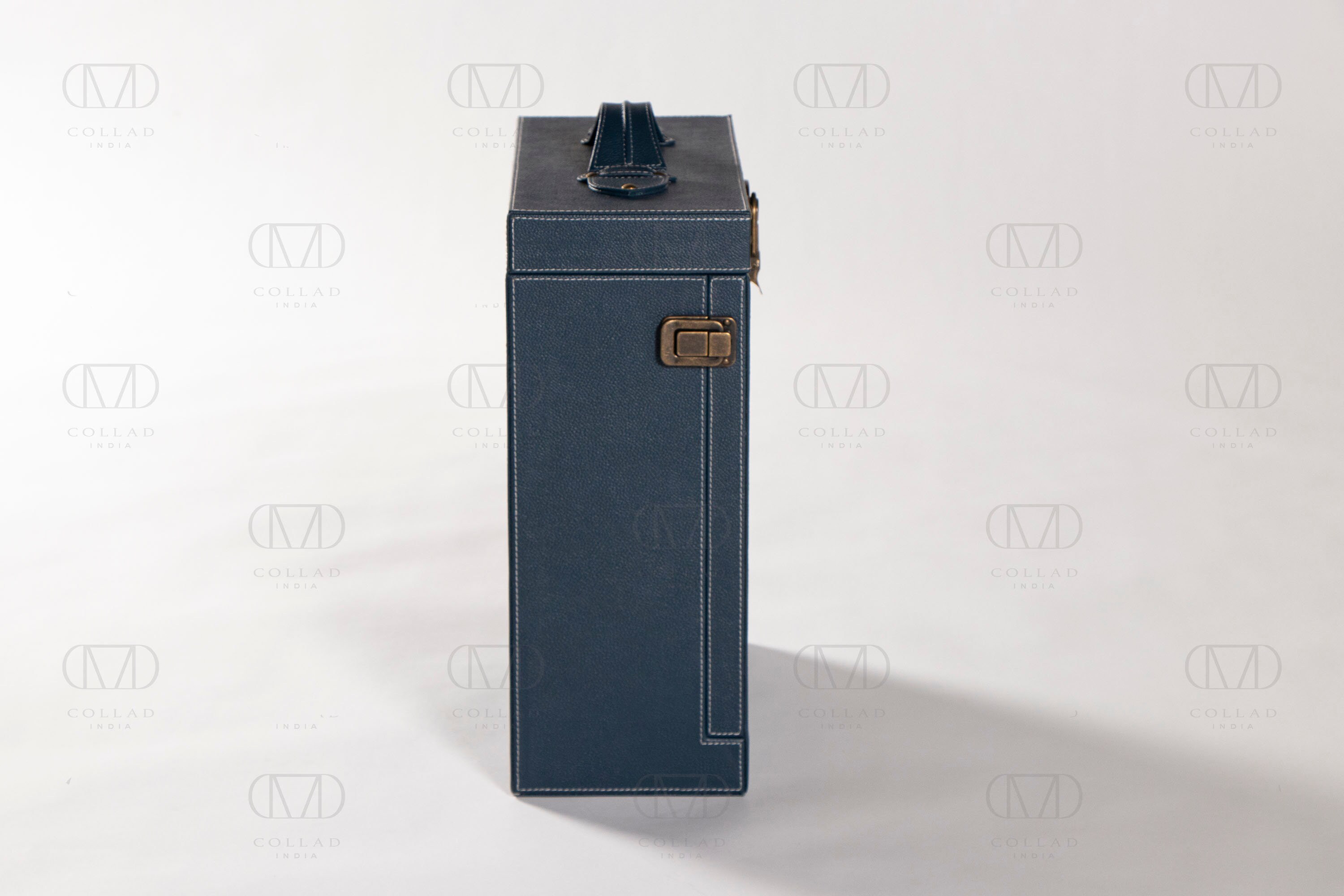 Bar Box, Leather Portable Bar, Leather Briefcase Bar to Carry 3 Bottles ...