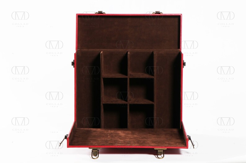 MCM Bar, Handmade Full Grain Portable Leather Bar Set, Perfect Gift for ...