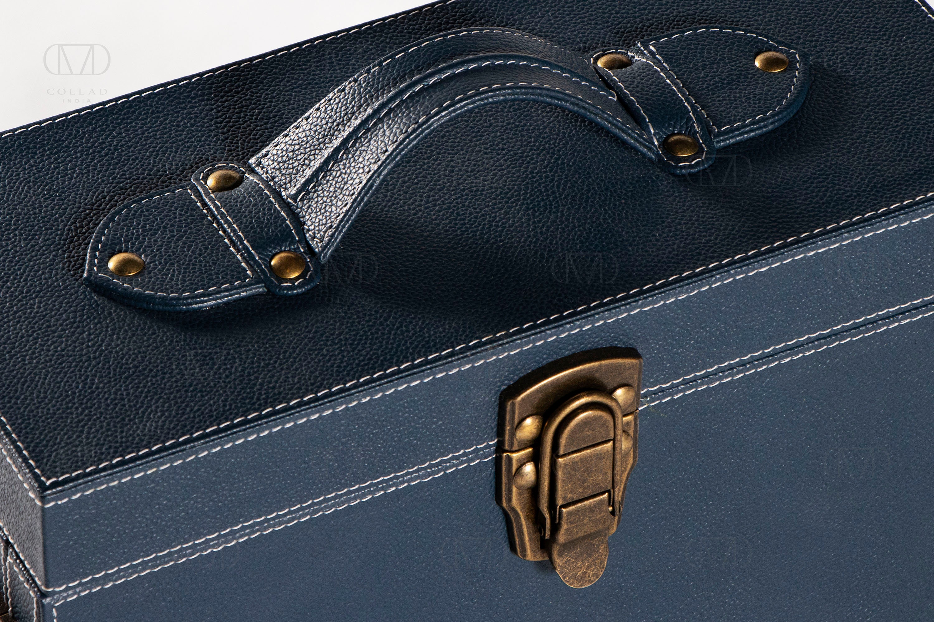 Bar Box, Leather Portable Bar, Leather Briefcase Bar to Carry 3 Bottles ...