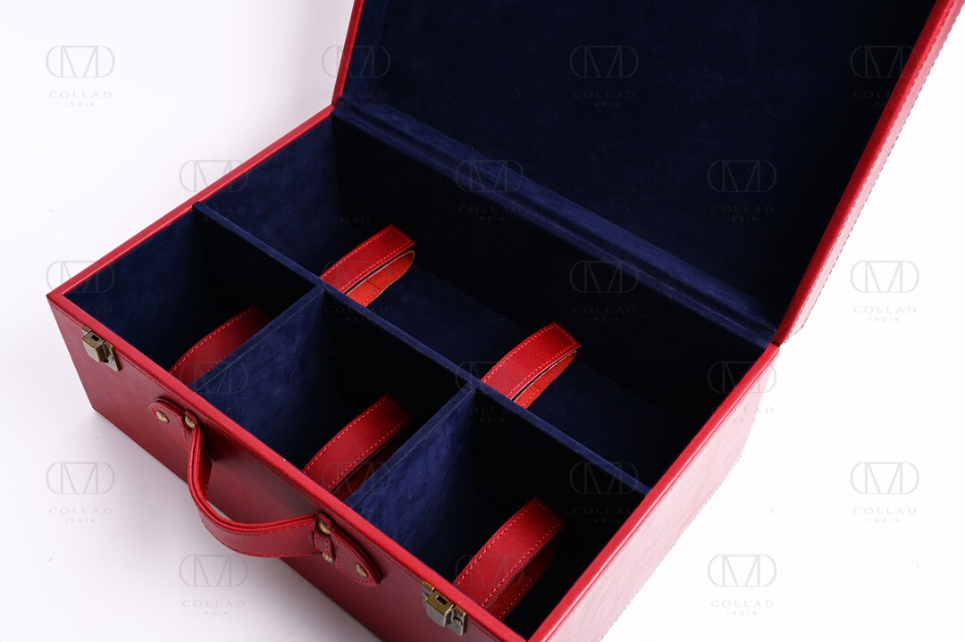 Portable Bar Carry Case, Drinks Cabinet, Leather Briefcase Bar Gift ...