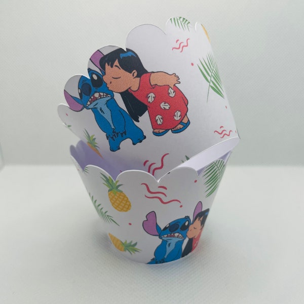 Lilo and Stitch Cupcake Wrappers - Etsy