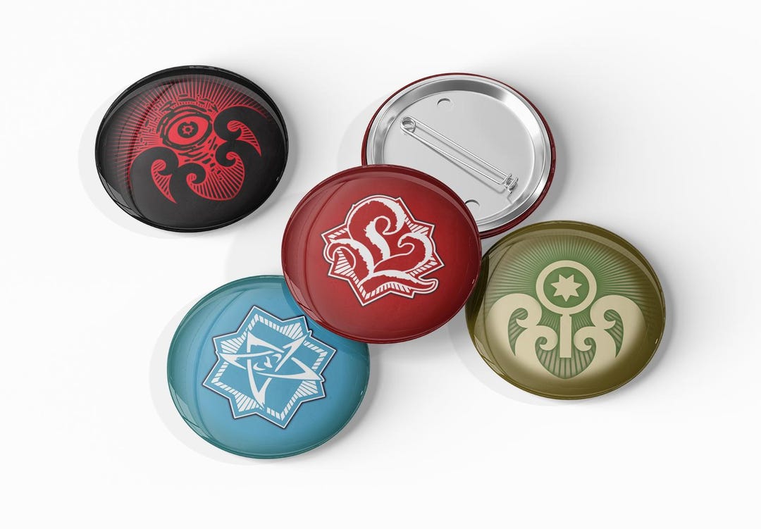 Badges: Arkham Horror Tokens (set of 4) - Etsy