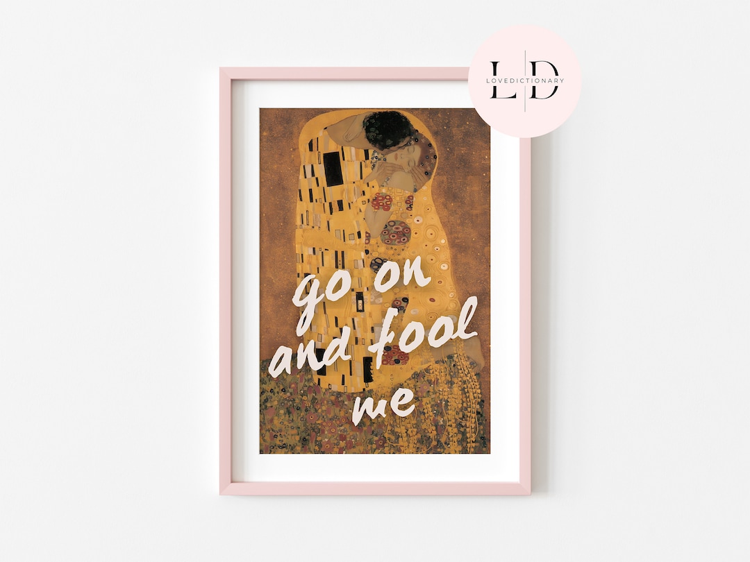 Go on Fool Wall Art Print,digital Prints,eclectic Home Decor,pink ...