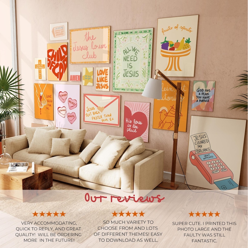 550+ Christian Wall Art Bundle, Trendy Faith Prints, Bible Verse Decor ...