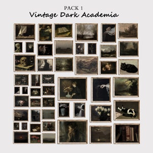 Dark Academia Decor, Mega Bundle Set of 600+ Prints,moody Dark ...