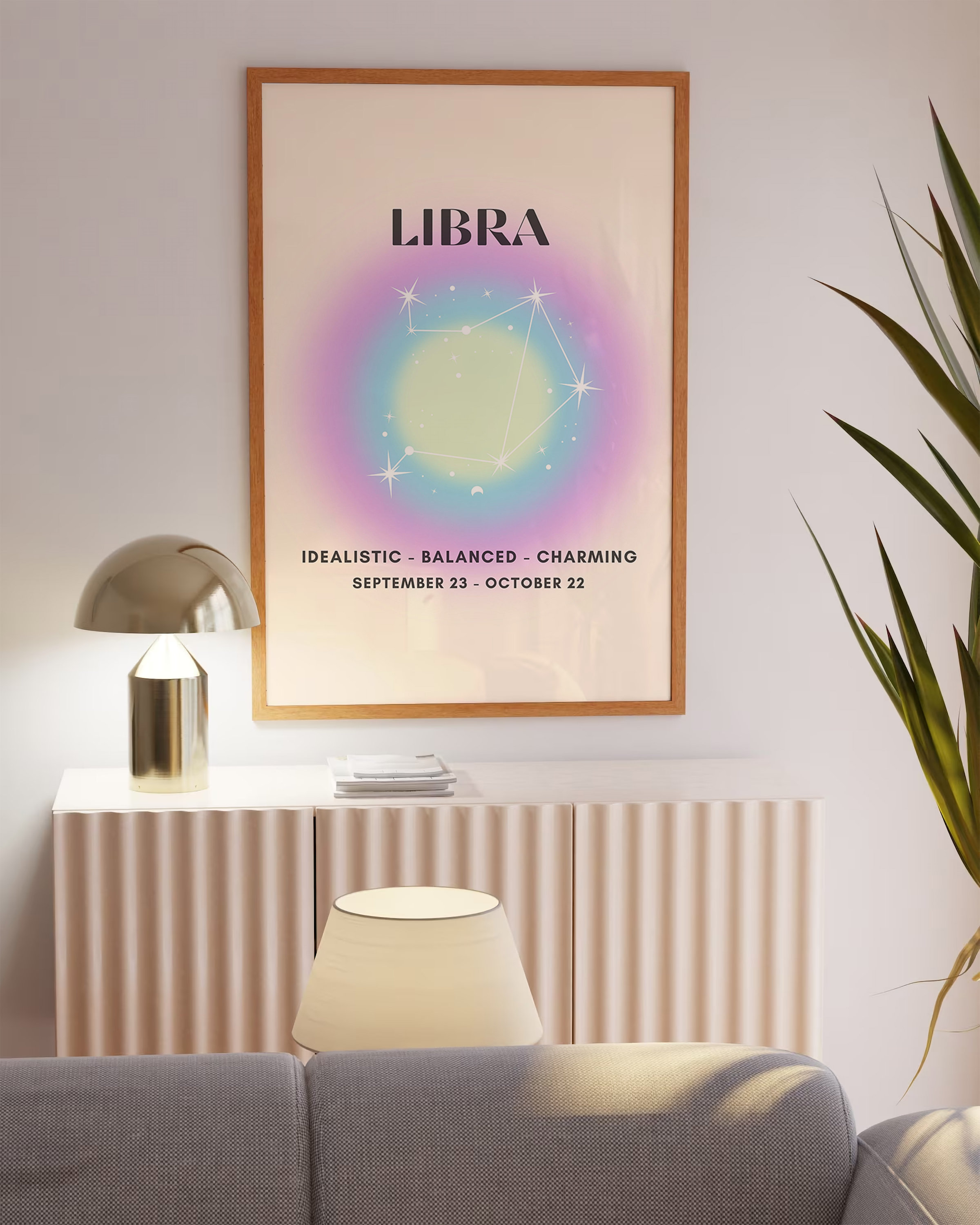 LIBRA Star Sign Instant Download Print, Zodiac Art Printable, Spiritual ...