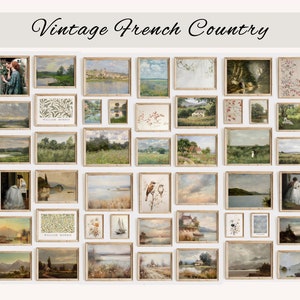 250+ French Country Gallery Wall Print Set,vintage Spring Prints ...