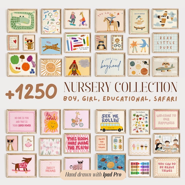 Kids Prints Art Room - Etsy