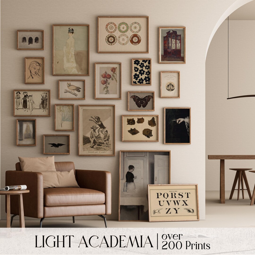 Cottagecore Gallery Wall Set, Light Academia Art (digital Download) - Etsy