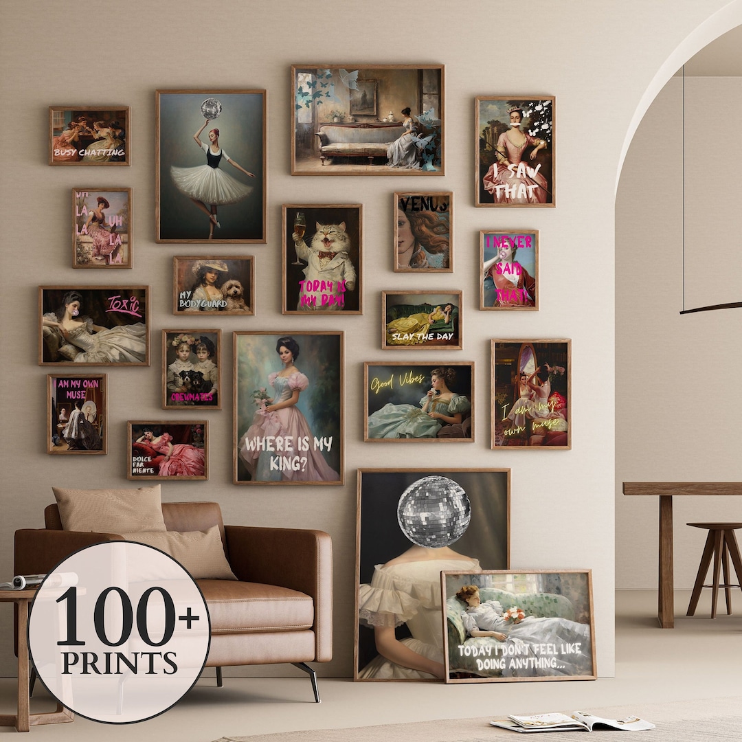 Set 100 Alter Art,eclectic Wall Art,vintage Portrait,alter Portrait ...