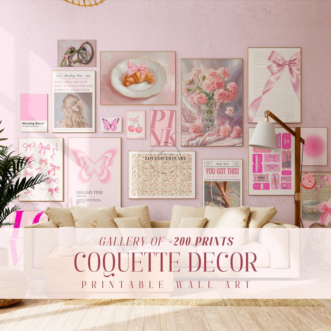 200 Coquette Wall Art, Coquette Room Decor, Vintage Coquette, College ...