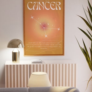 CANCER Star Sign Instant Download Print, Zodiac Art Printable ...