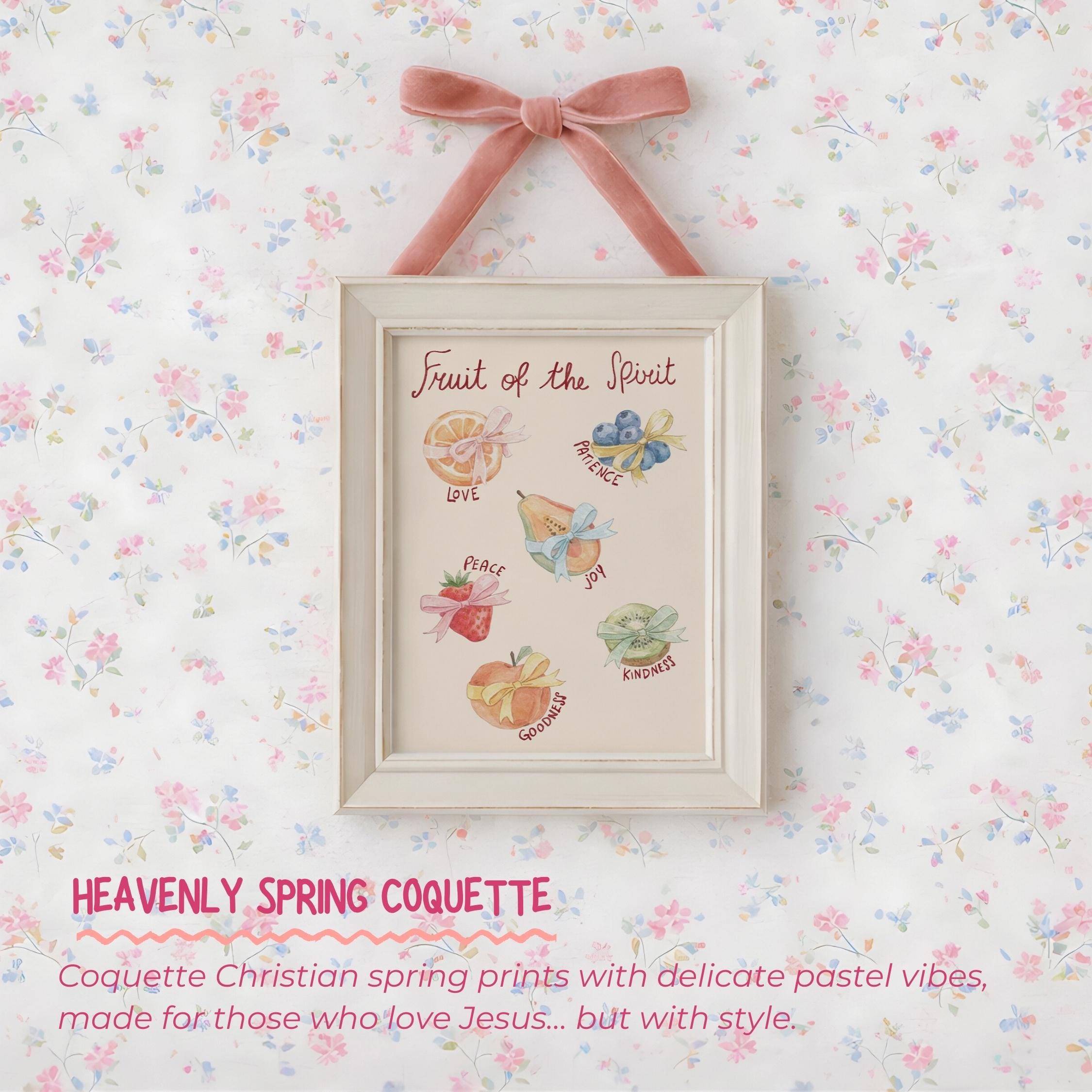 Fruit of the Spirit Christian Wall Art, Love Joy Peace Patience ...