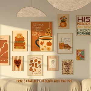 Autumn Christian Wall Art Bundle, Fall Bible Verse Prints, Scripture ...
