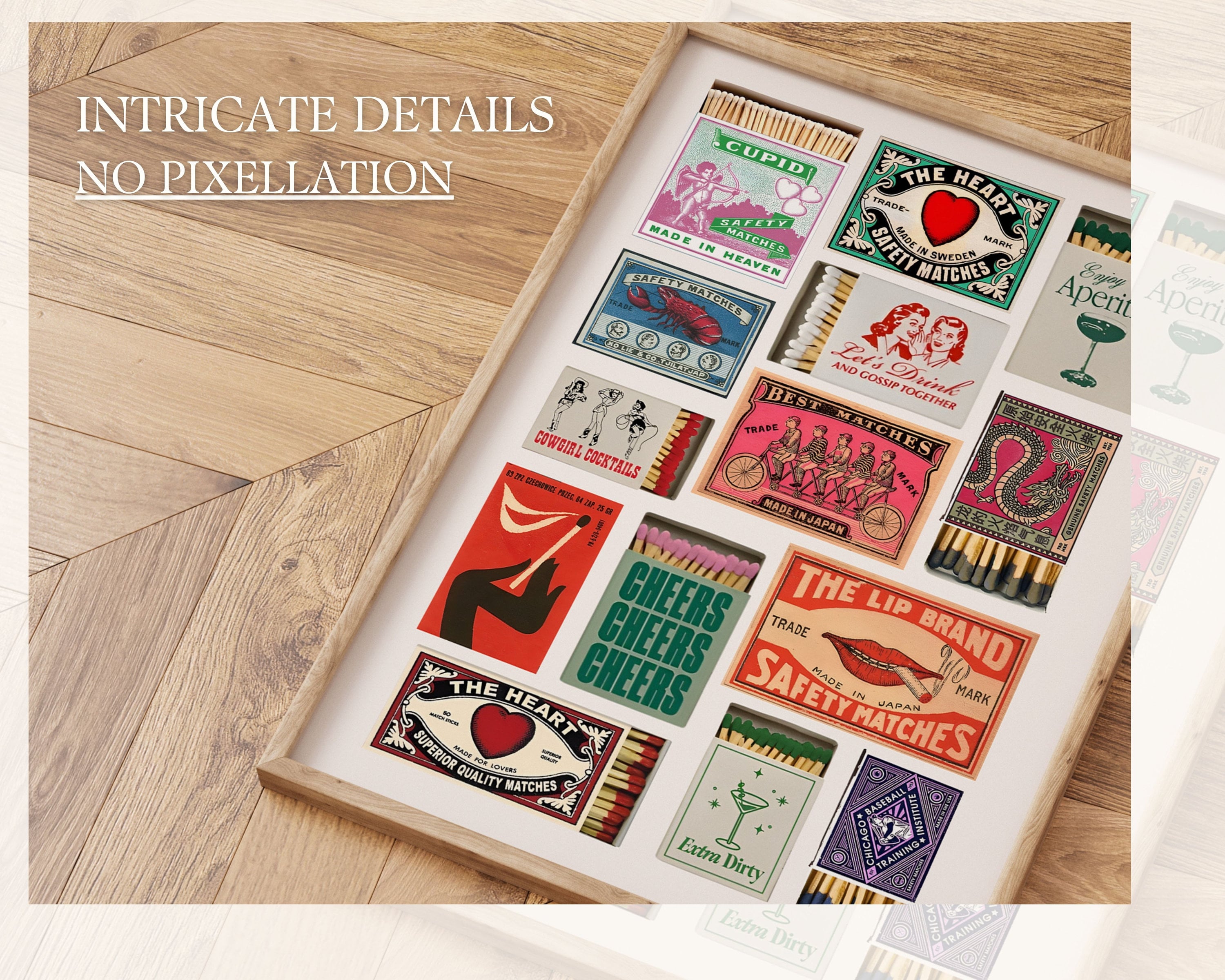 Custom Matchbox Art Print, Personalized Matchboxes Poster (digital ...
