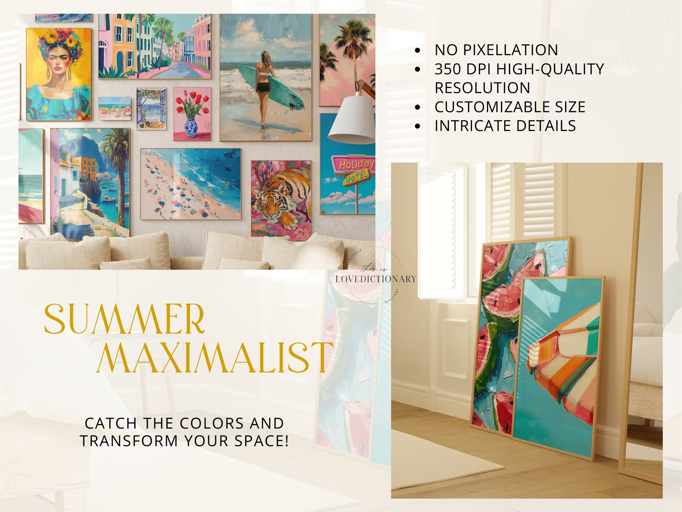 MEGA BUNDLE OF 1300 Coastal Wall Set Prints, Nautical Decor, Surf ...