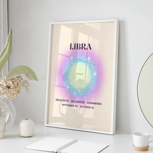 LIBRA Star Sign Instant Download Print, Zodiac Art Printable, Spiritual ...