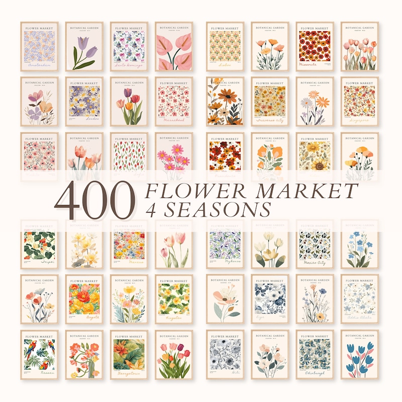 Modern Flowers Posters - Etsy UK