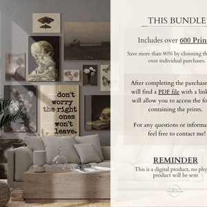 Dark Academia Decor, Mega Bundle Set of 600+ Prints,moody Dark ...