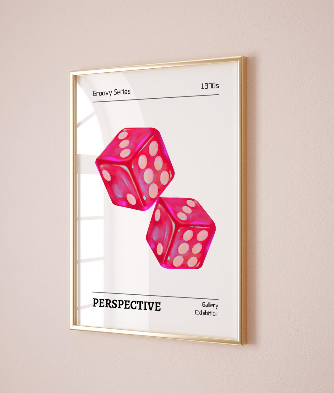 Retro Groovy Print Vintage Retro Wall Art 70s Style Poster Trendy Print ...