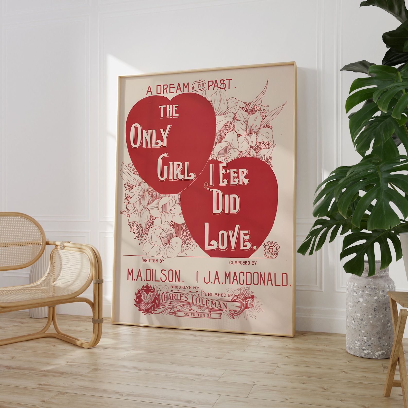 Vintage Valentines Prints Gallery Wall Set of 14, Valentines Poster ...