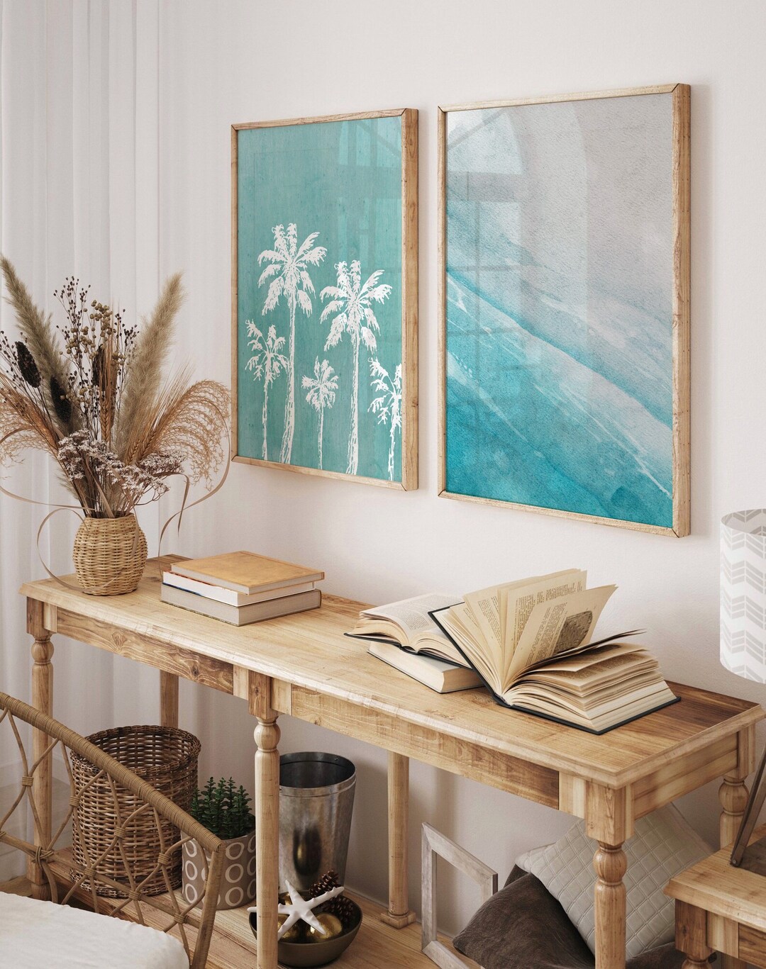 Coastal Wall Art, Beach Gallery Wall, Boho Beach Wall Art, Beach Prints ...