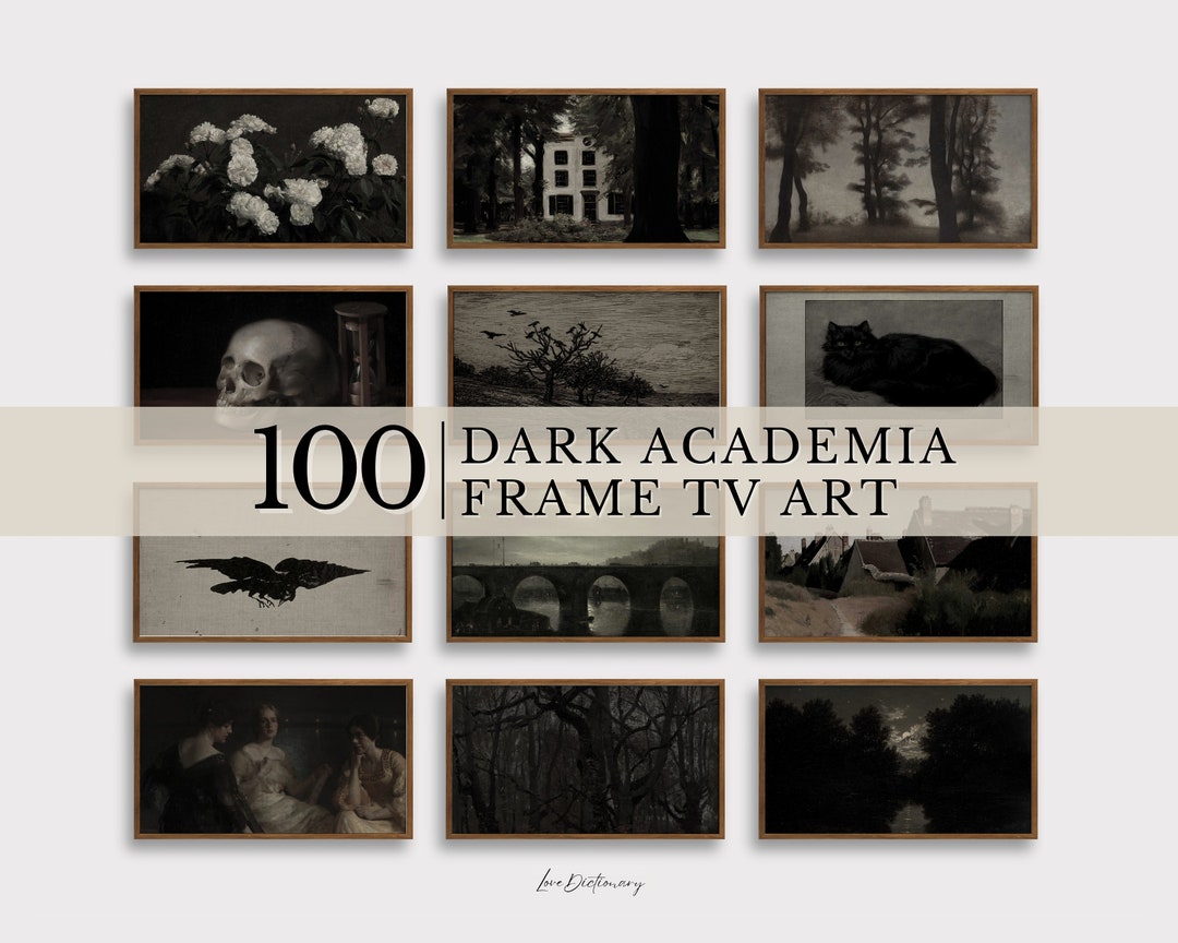 Dark Academia Vintage Paintings for Samsung Frame TV (100 Files ...