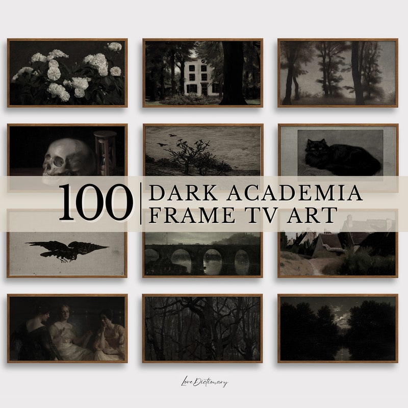 Panoramic Art Dark Academia - Etsy